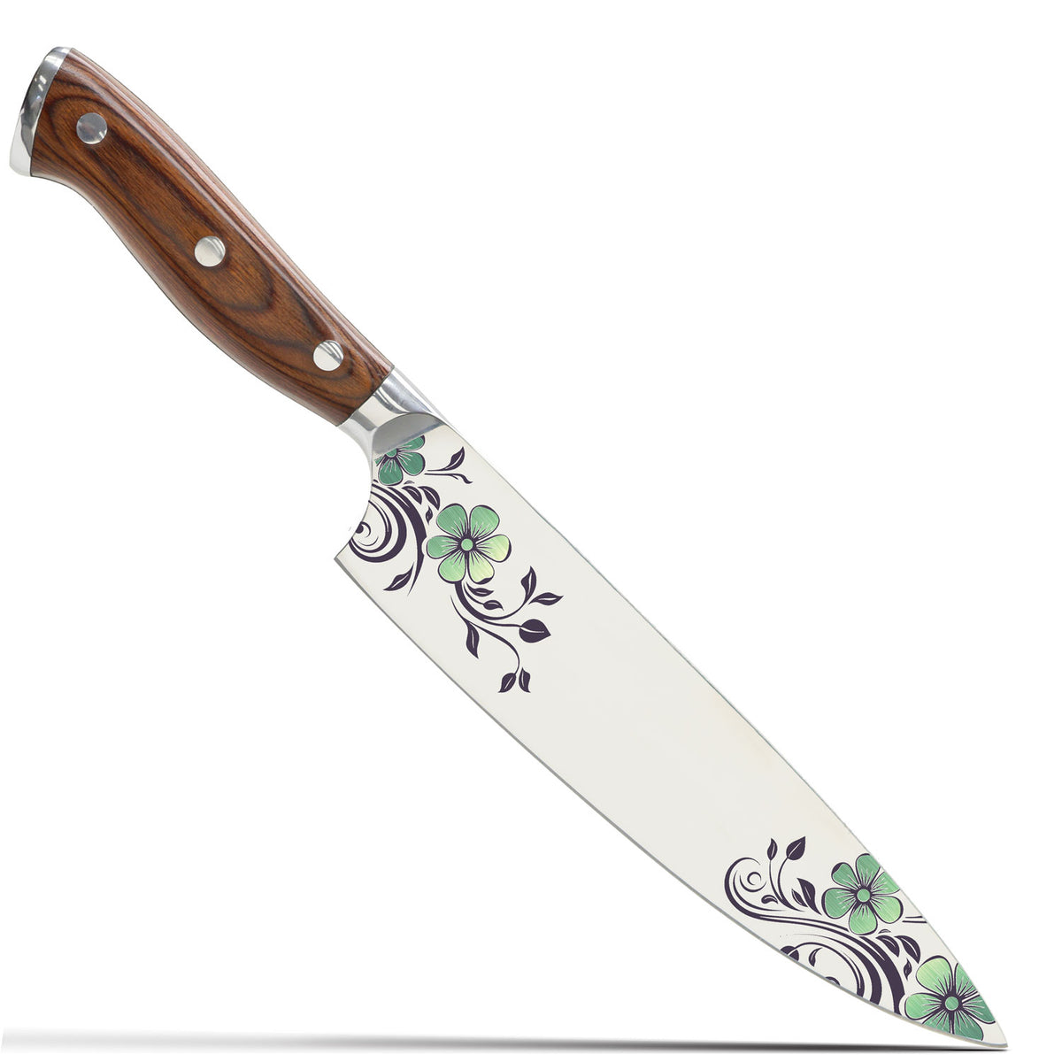 Color Laser Engrave Custom Personalized Chef Knife Design – Shape28